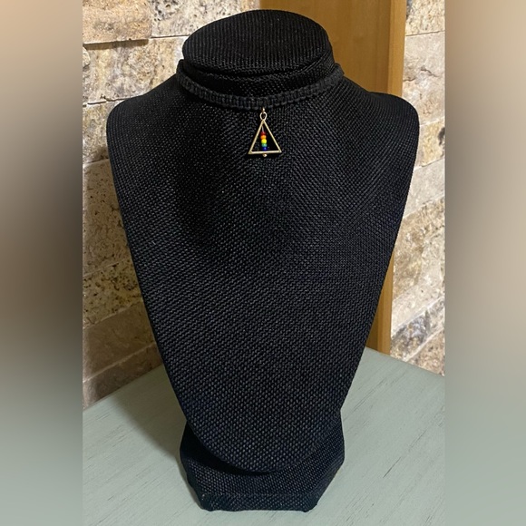 Hand Crafted | Jewelry | 22 Triangle Rainbow Black Hemp Choker | Poshmark